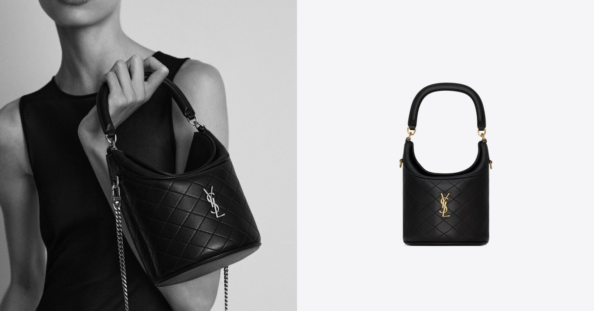 YSL「Gaby」水桶包內行人瘋搶！菱形格紋、兩用背法，營收將再創高峰！ | Bella.tw儂儂